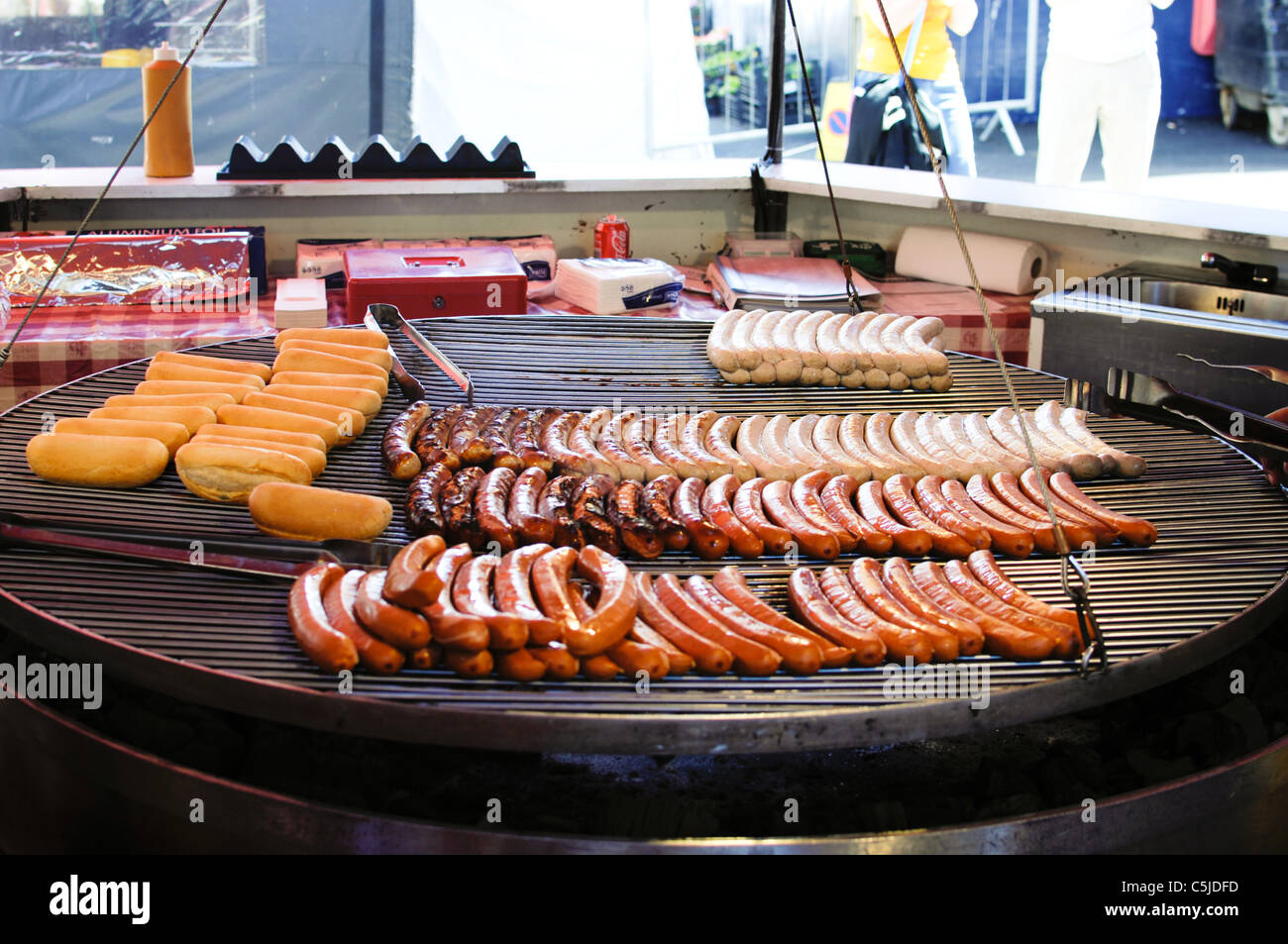 The German stall in Glasgow's Merchant City Festival selling a variety ...
