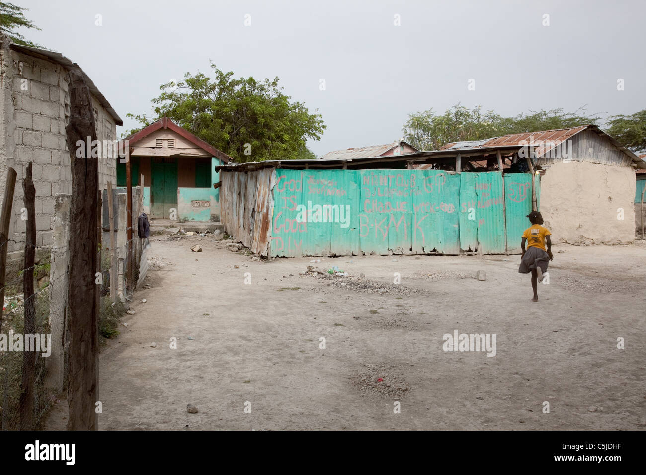 Simple poor house in a rural Haitian village Stock Photo - Alamy