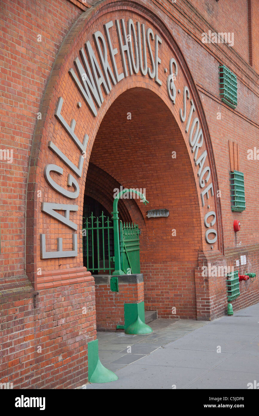 Eagle Warehouse & Storage Company building Stock Photo - Alamy