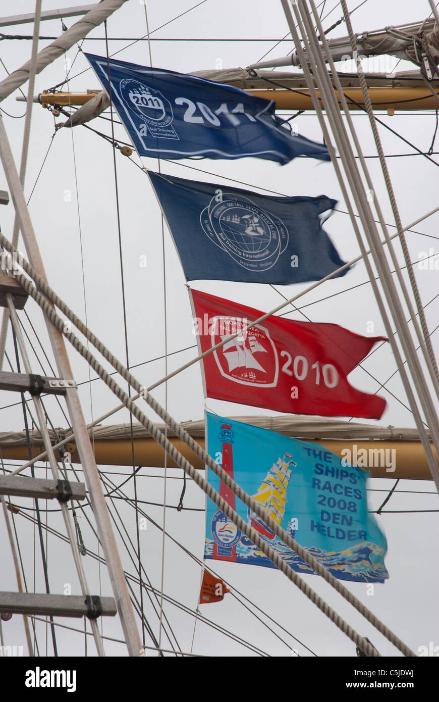 Tall Ship Banners Stock Photo - Alamy