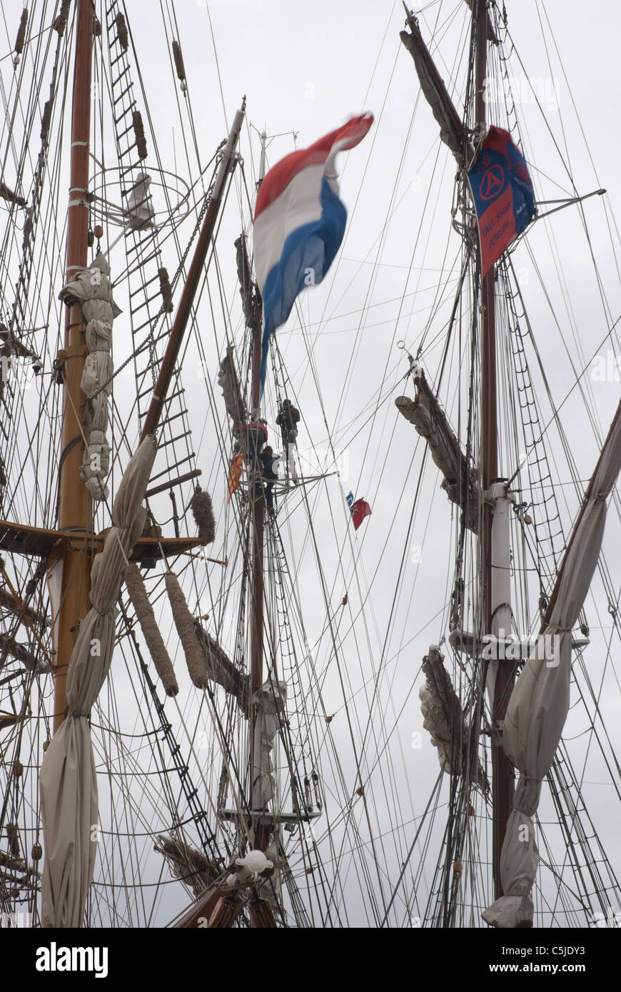 Tall Ships Masts Stock Photo - Alamy