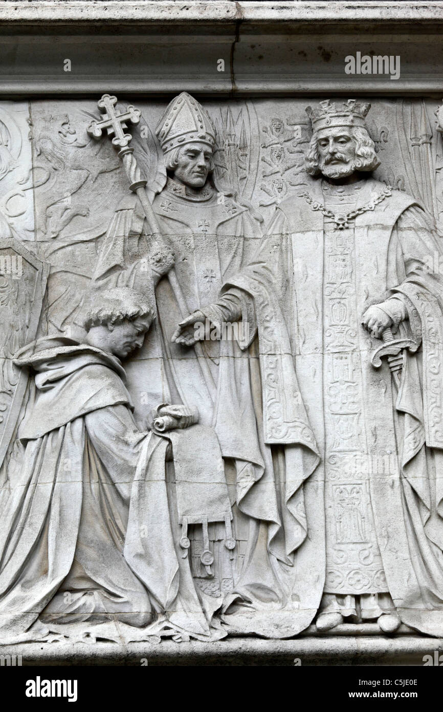 Relief Carving Of Priest High Resolution Stock Photography and Images ...