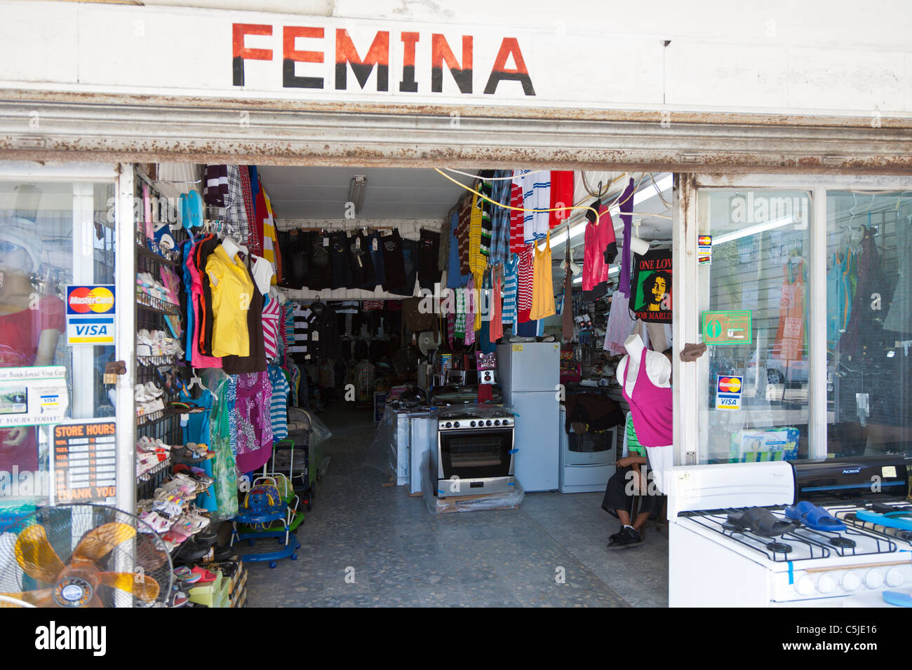Femina store catering to female shoppers in downtown Belize City ...