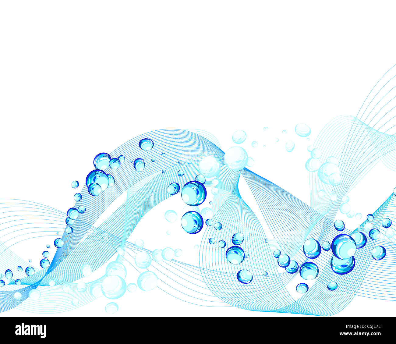 Abstract water vector background with bubbles of air Stock Photo - Alamy