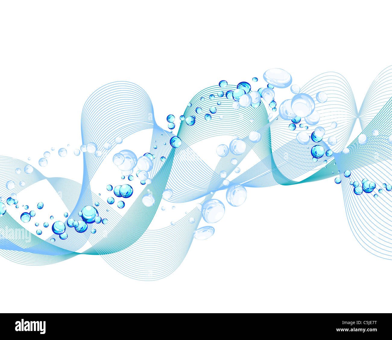 Abstract water vector background with bubbles of air Stock Photo - Alamy