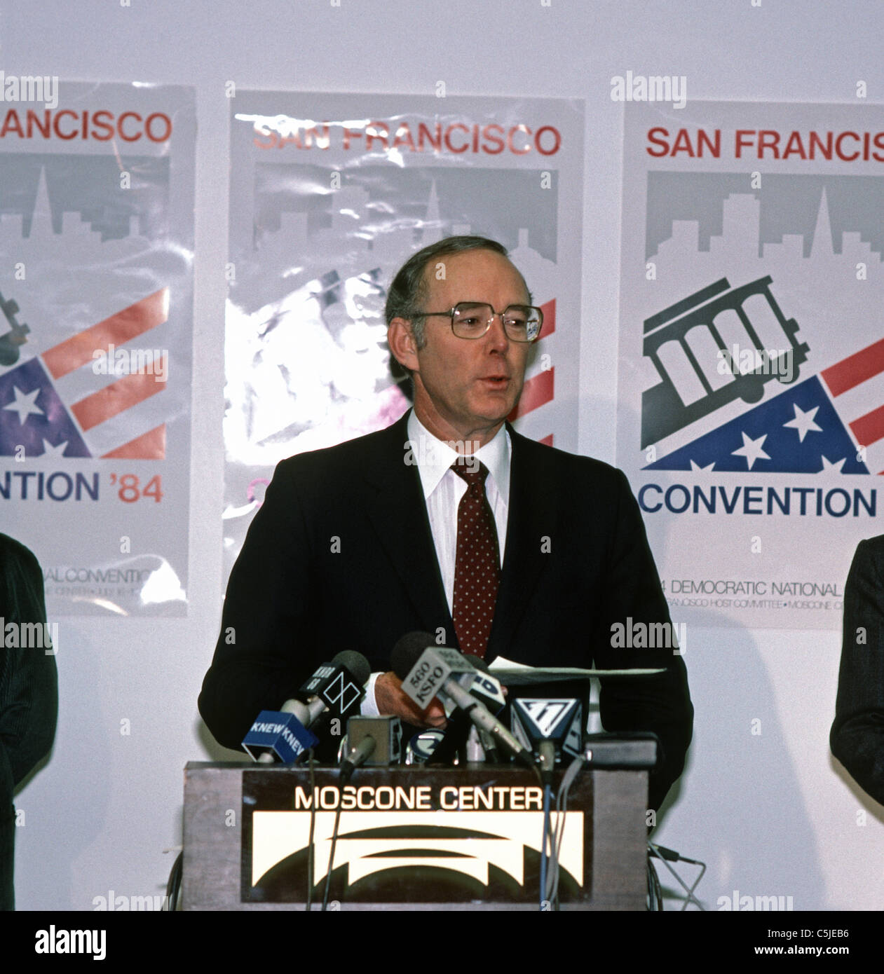 Democratic Party National Chairman, Charles T. Manatt, at the ...