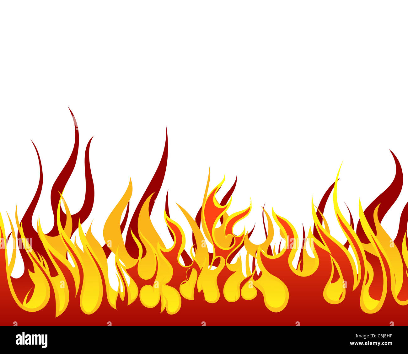 Inferno fire vector background for design use Stock Photo - Alamy