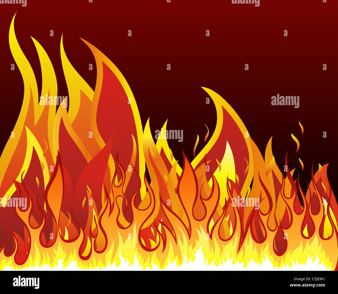 Inferno fire vector background for design use Stock Photo - Alamy