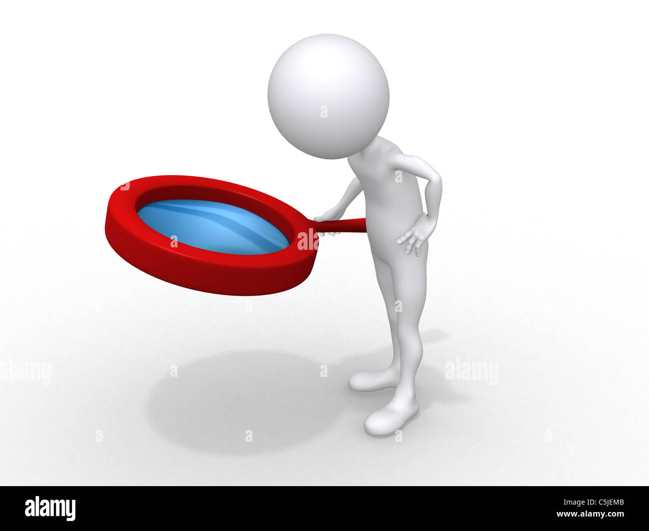 3d small people holds a magnifier. 3d image. Isolated white background ... 3d small people holds a magnifier. 3d image. Isolated white background ...