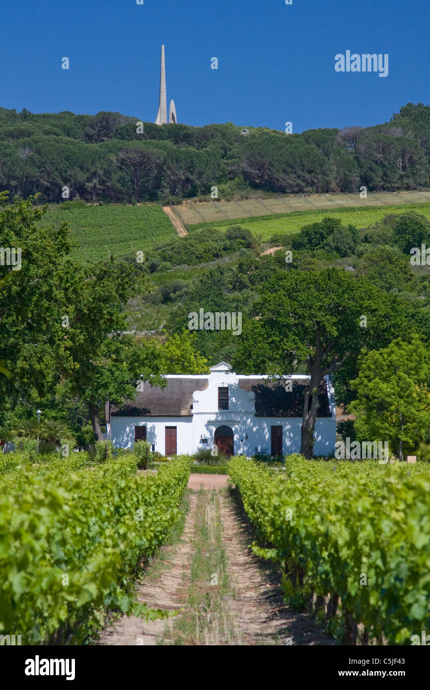 Old Dutch style house in South Africa's wine region Stock Photo - Alamy