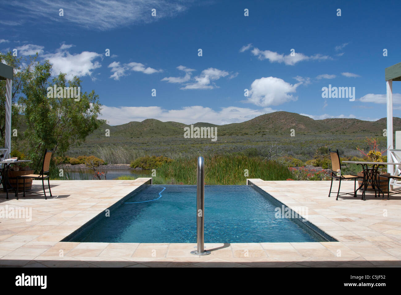 Swimming pool in Sambona Game reserve, South Africa Stock Photo - Alamy