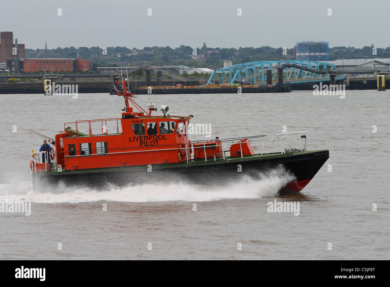 Pilot Boat on the Mersey River Liverpool Stock Photo - Alamy