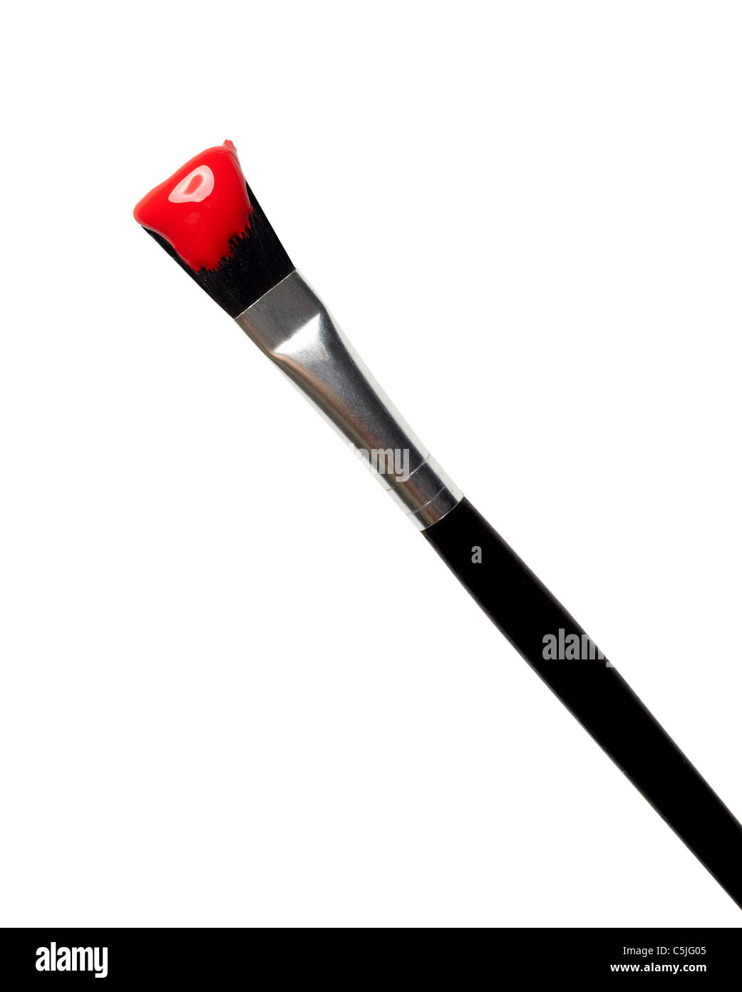 Paint brush palette line Cut Out Stock Images & Pictures - Alamy