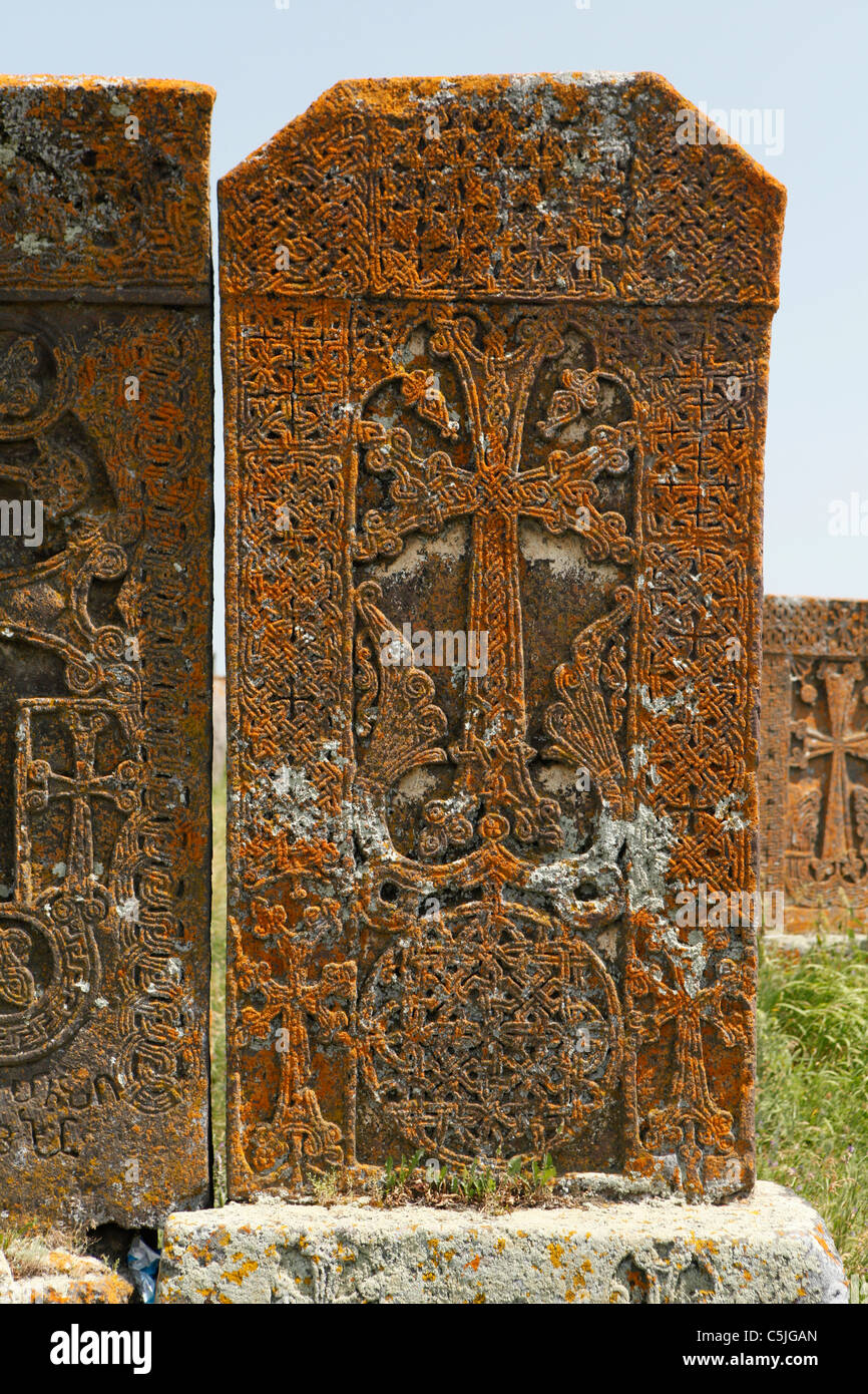 Ancient cemetry Noratus in Armenia Stock Photo - Alamy