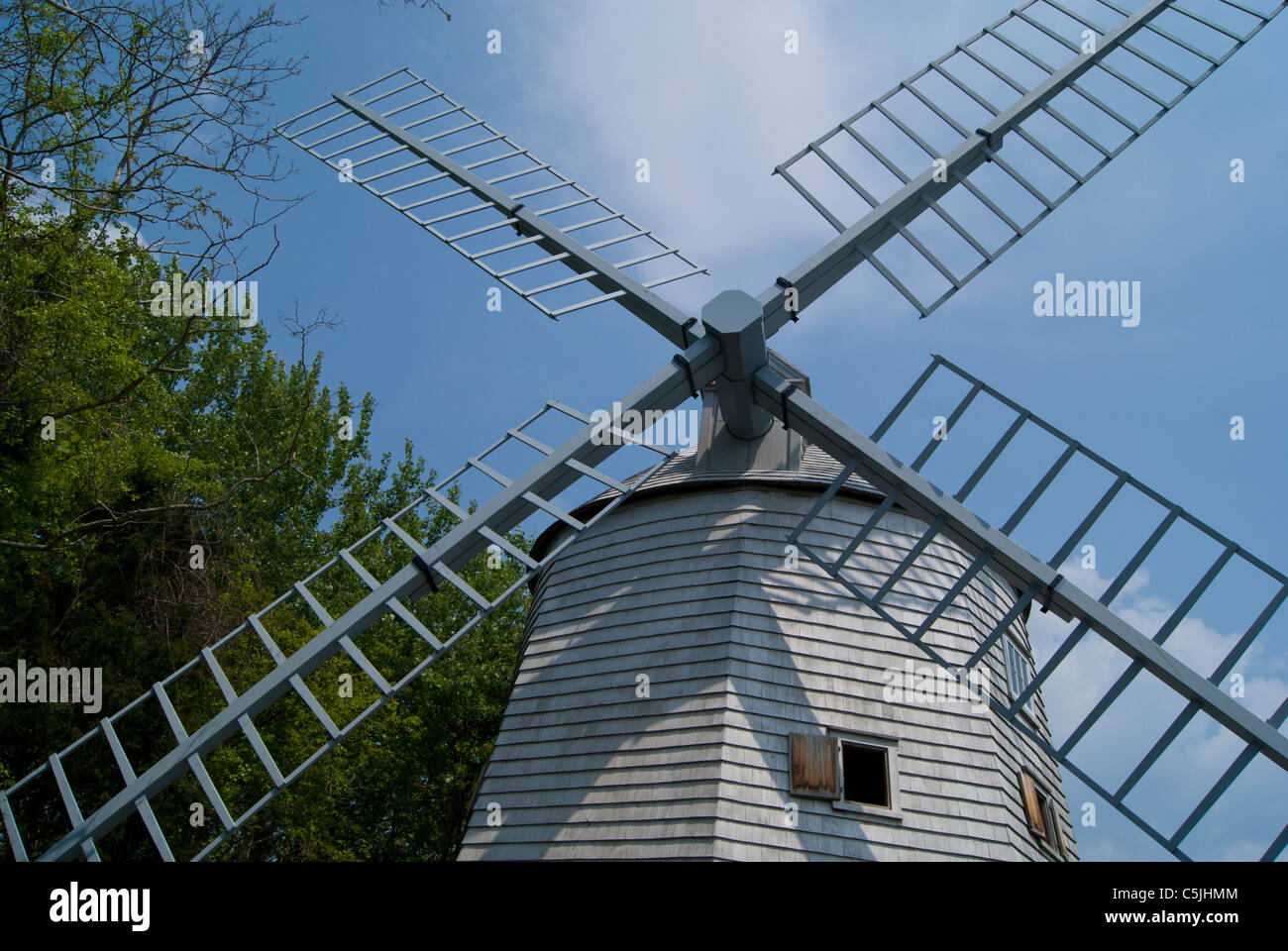 Front view of a windmill Stock Photo - Alamy