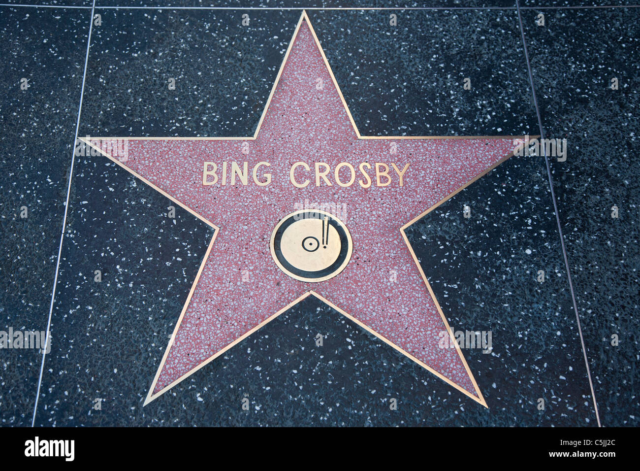 Bing Crosby at the Hollywood Walk of Fame, Los Angeles, California, USA ...