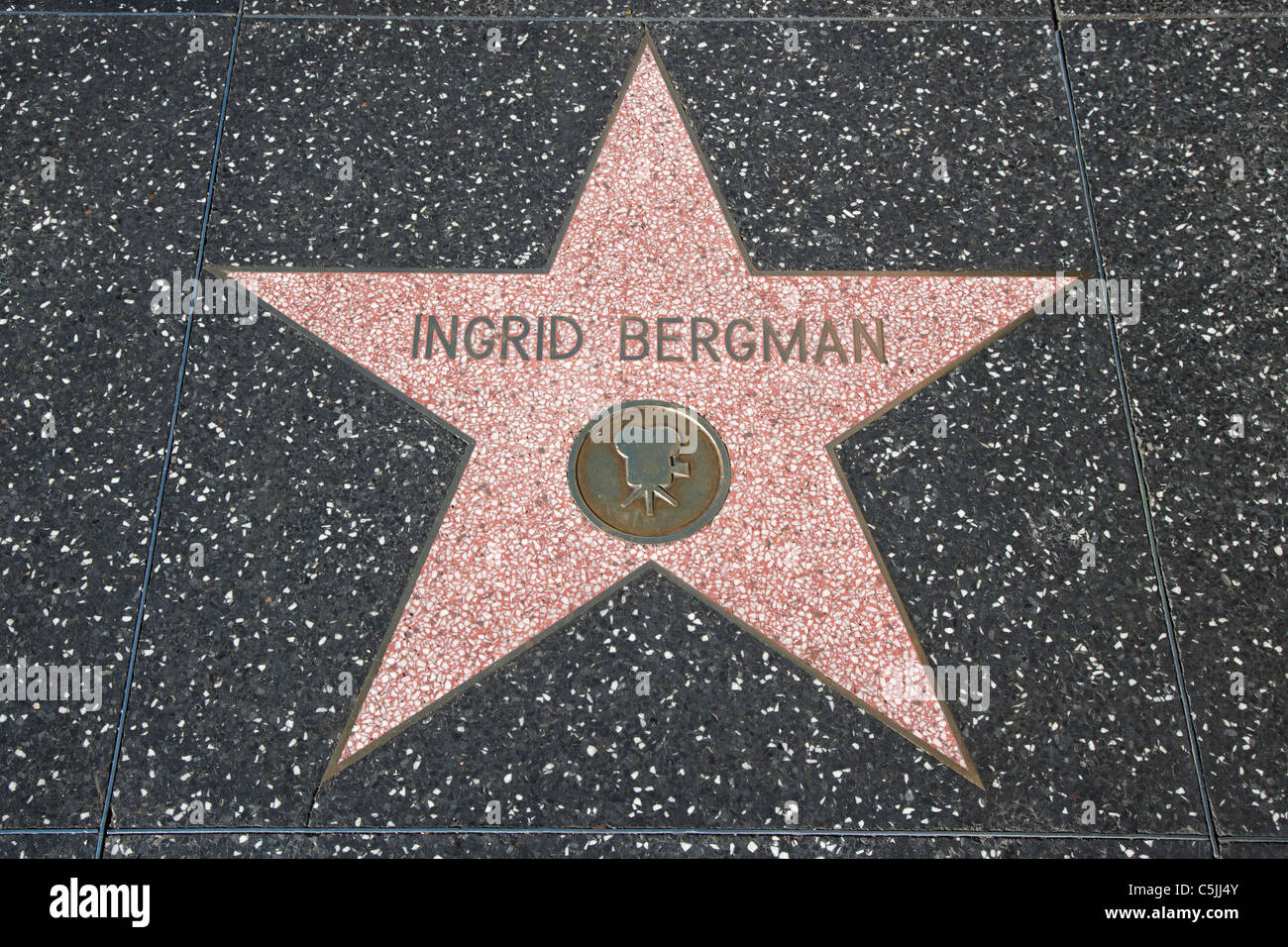 Ingrid Bergman star on the Hollywood Walk of Fame, Los Angeles ...