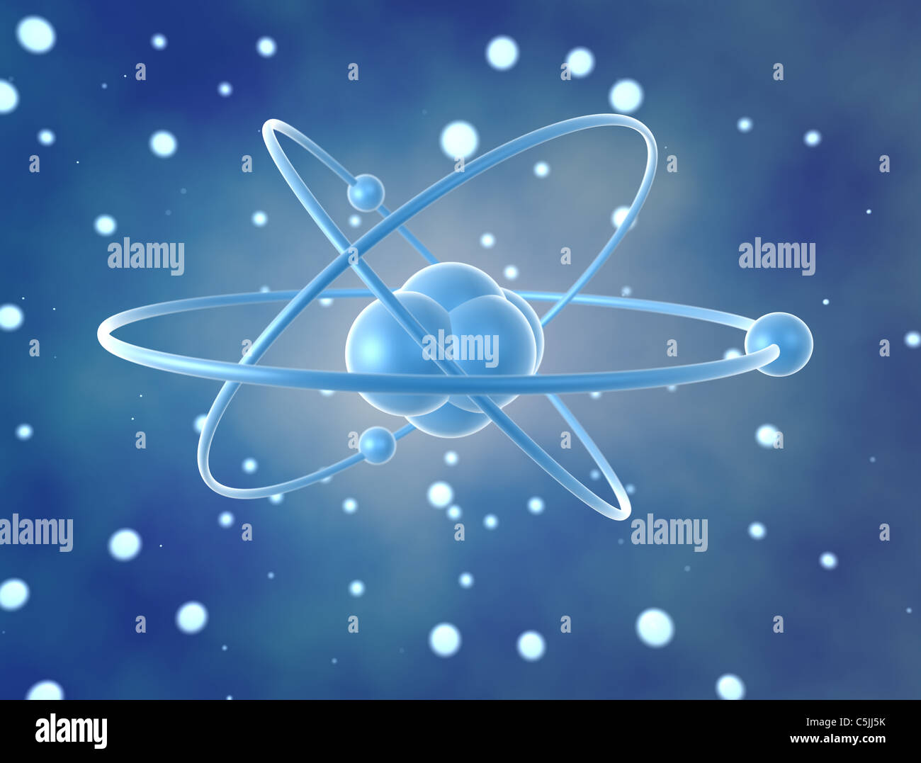 Atom High quality 3d render Stock Photo - Alamy