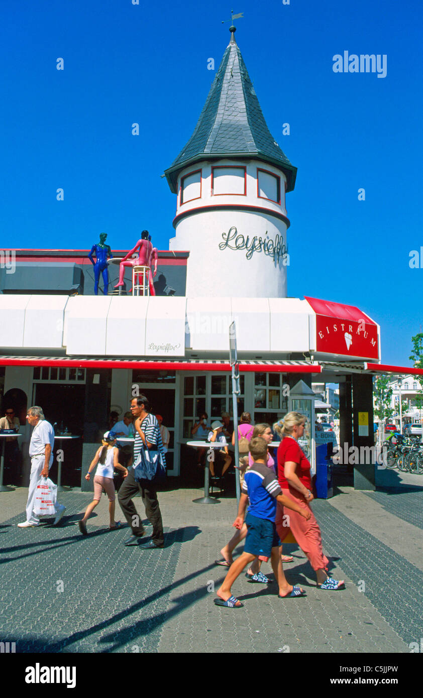 pedestrian area, Westerland, Sylt Island, North Friesland, Schleswig ...