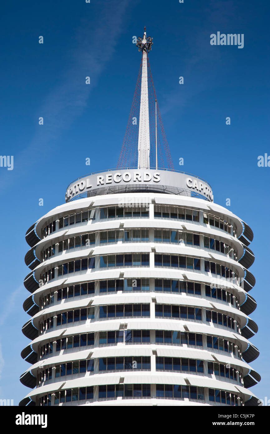 Capitol records building in Hollywood, Los Angeles, California, USA ...