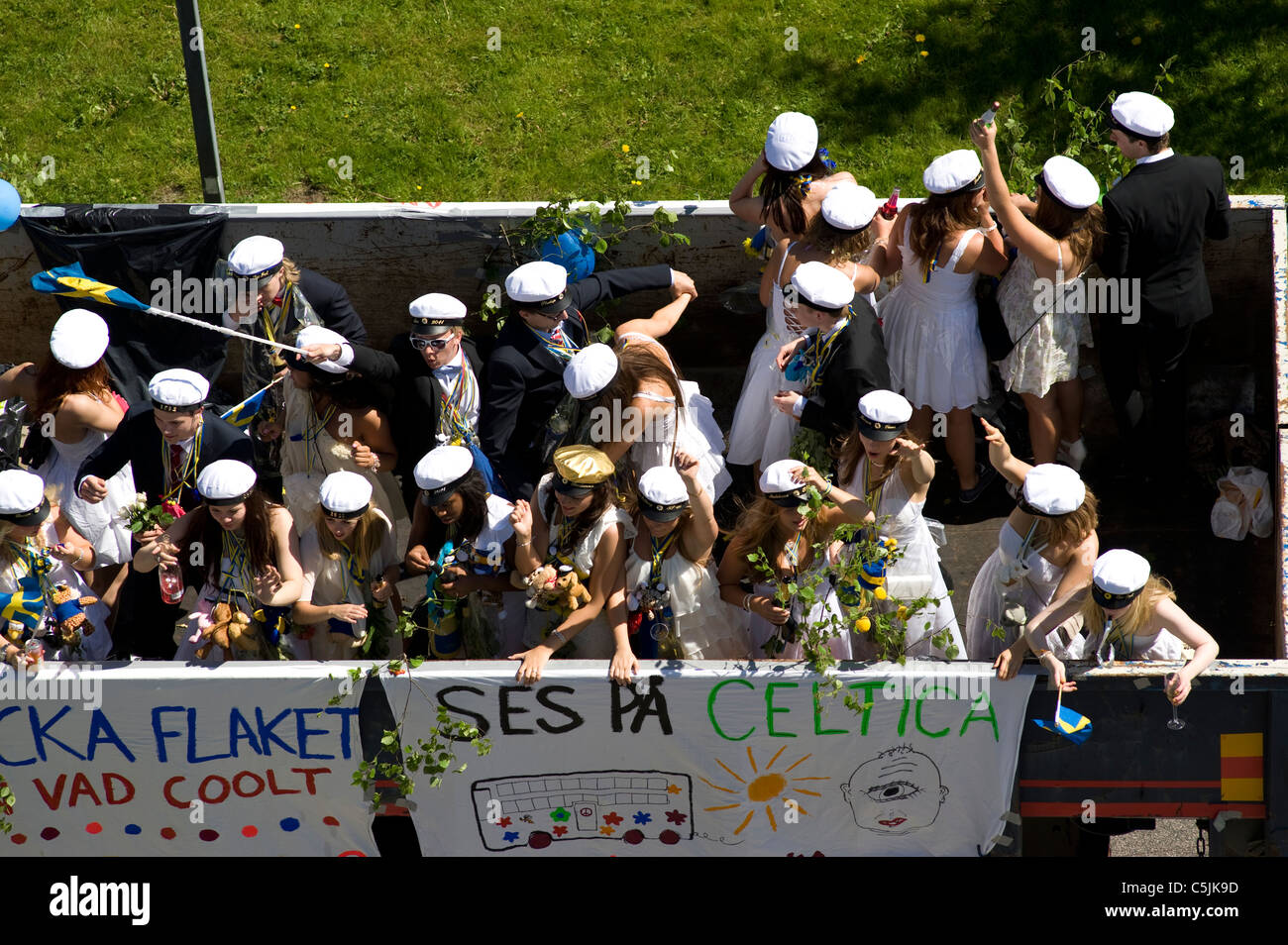 Student celebration in Sweden Stock Photo - Alamy