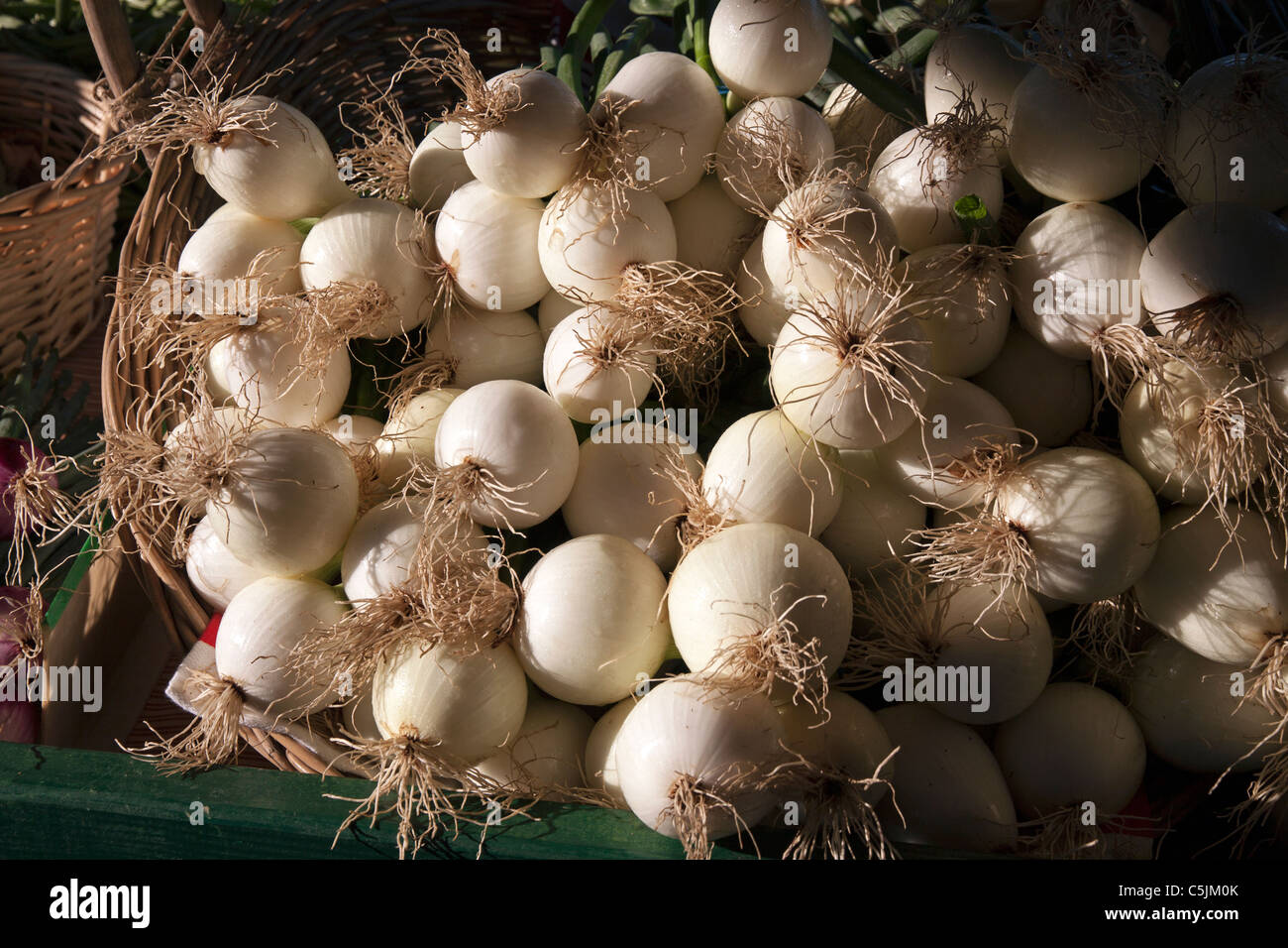 Farmers market onions hi-res stock photography and images - Alamy