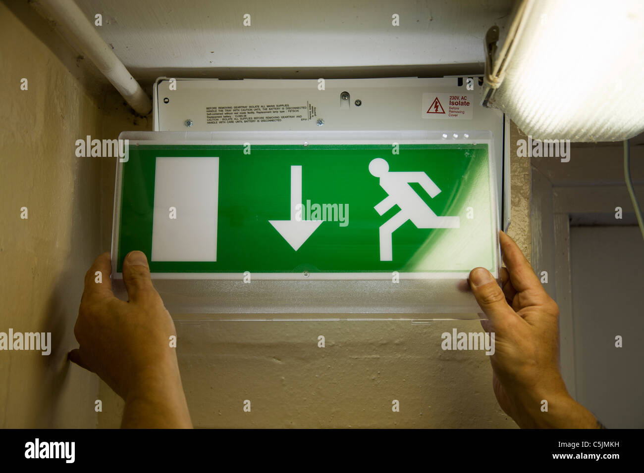 Emergency lighting install hi-res stock photography and images - Alamy