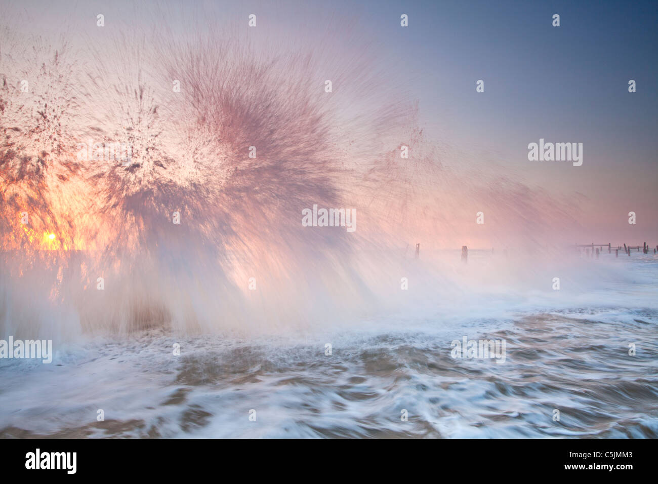 Sea defence damage hi-res stock photography and images - Alamy