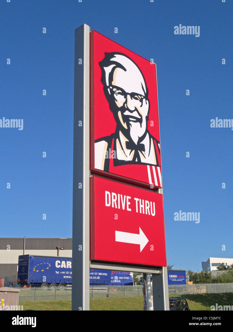 KFC ( Kentucky Fried Chicken ) Diner Drive Thru ( Through ) Sign ...