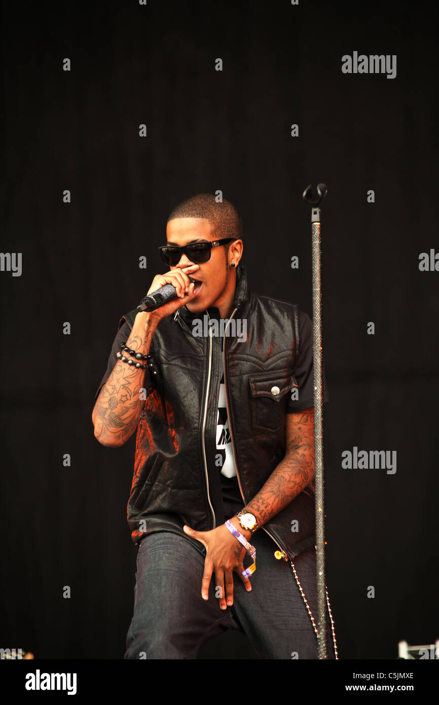 Chipmunk ( now Chip) performs on the Pyramid stage at the Glastonbury ...
