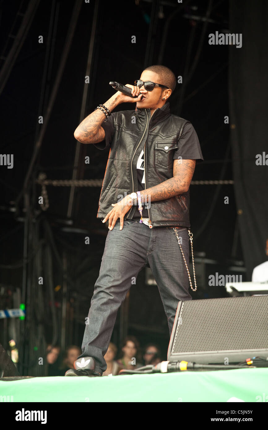 Chipmunk ( now Chip) performs on the Pyramid stage at the Glastonbury ...