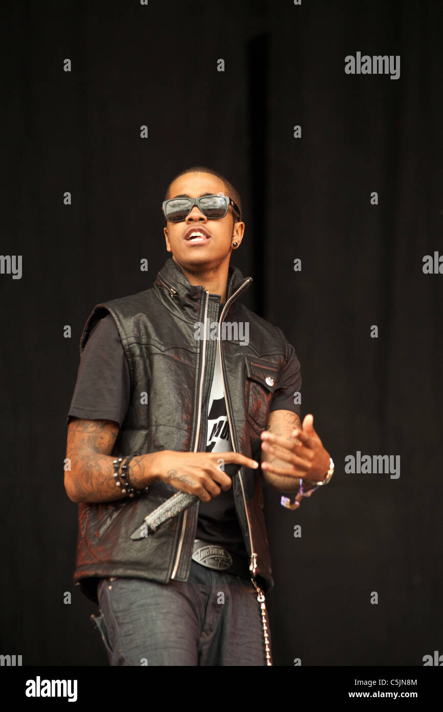 Chipmunk ( now Chip) performs on the Pyramid stage at the Glastonbury ...