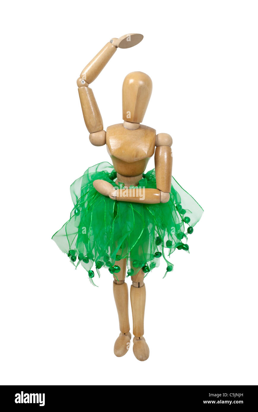 Ballet pose with arm held up in a graceful manner - path included Stock ...