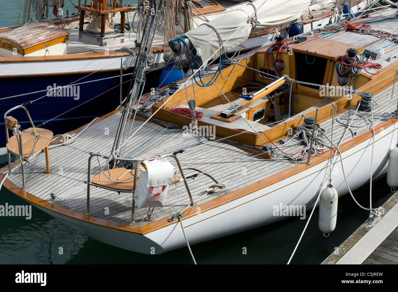 Classic Boat, Cowes, isle of Wight, England, UK, GB Stock Photo - Alamy