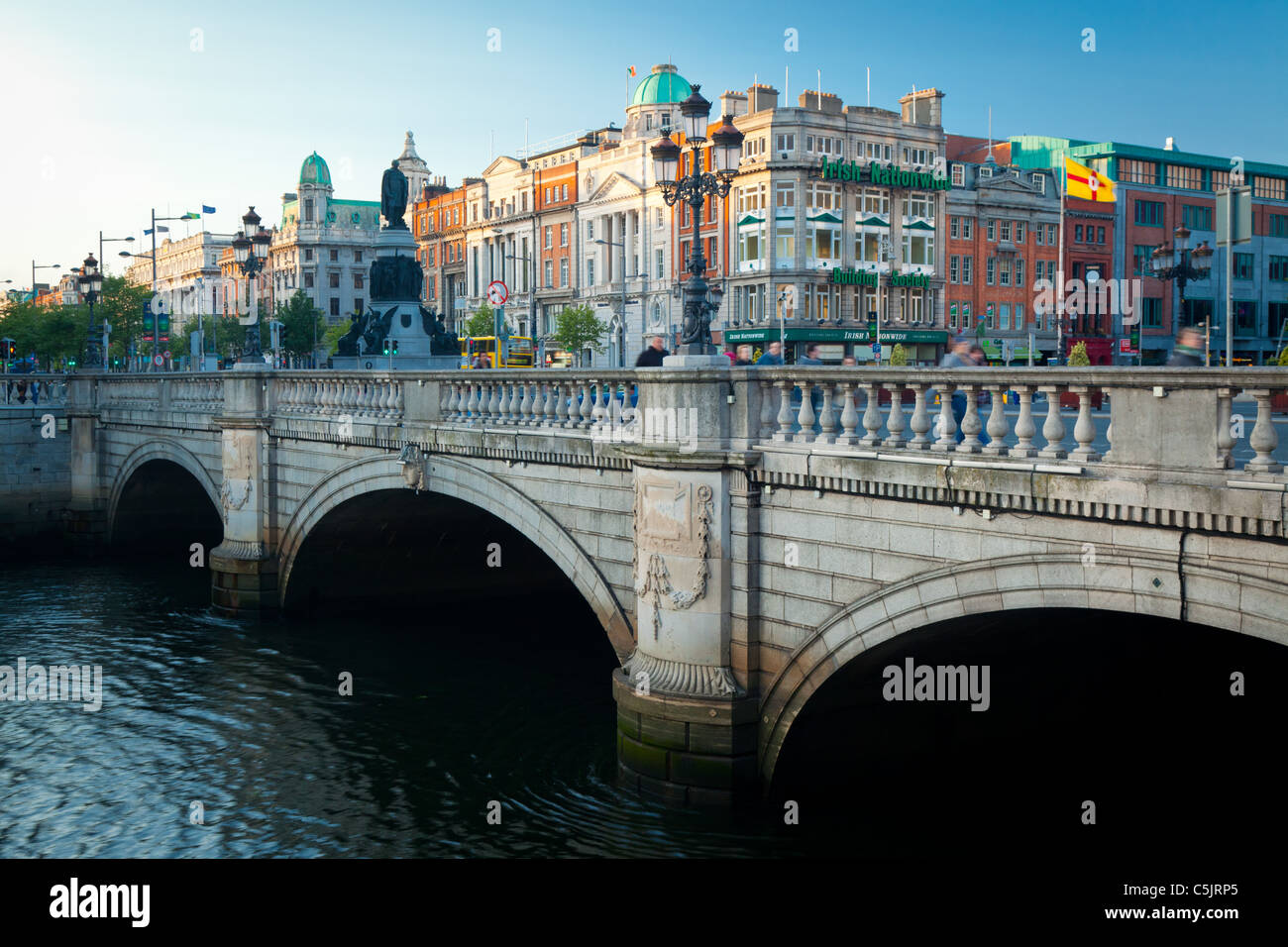 O'Connell Bridge over the River Liffey in Dublin, Ireland Stock Photo ...
