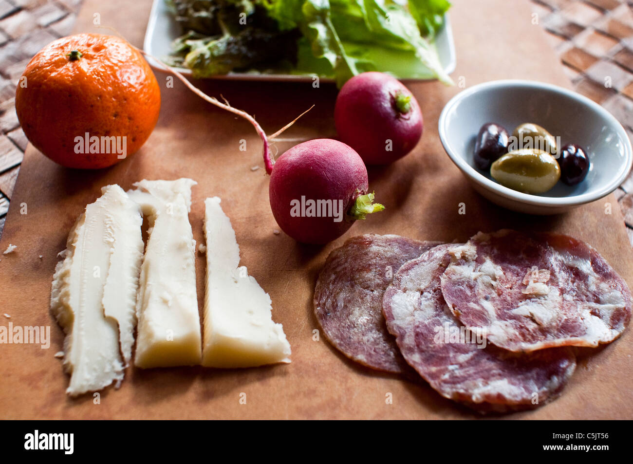 Real food - meat, cheese, vegetables and fruit Stock Photo - Alamy