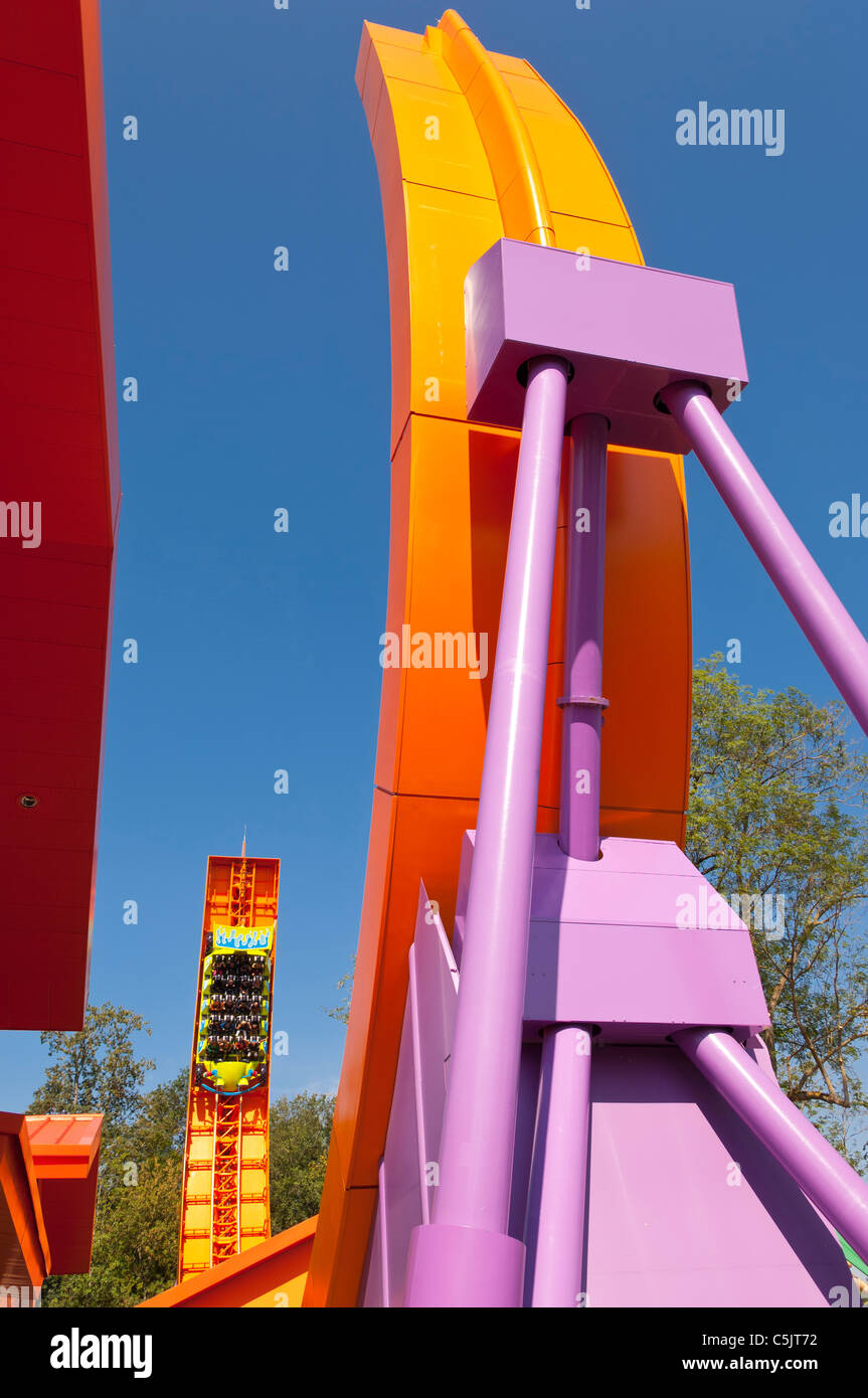 The RC Racer ride in Toy Story Playland at the Walt Disney Studios park ...