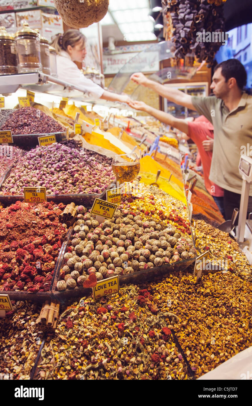 editorial, June 2011, brisk business at a tea and spice stall at the ...