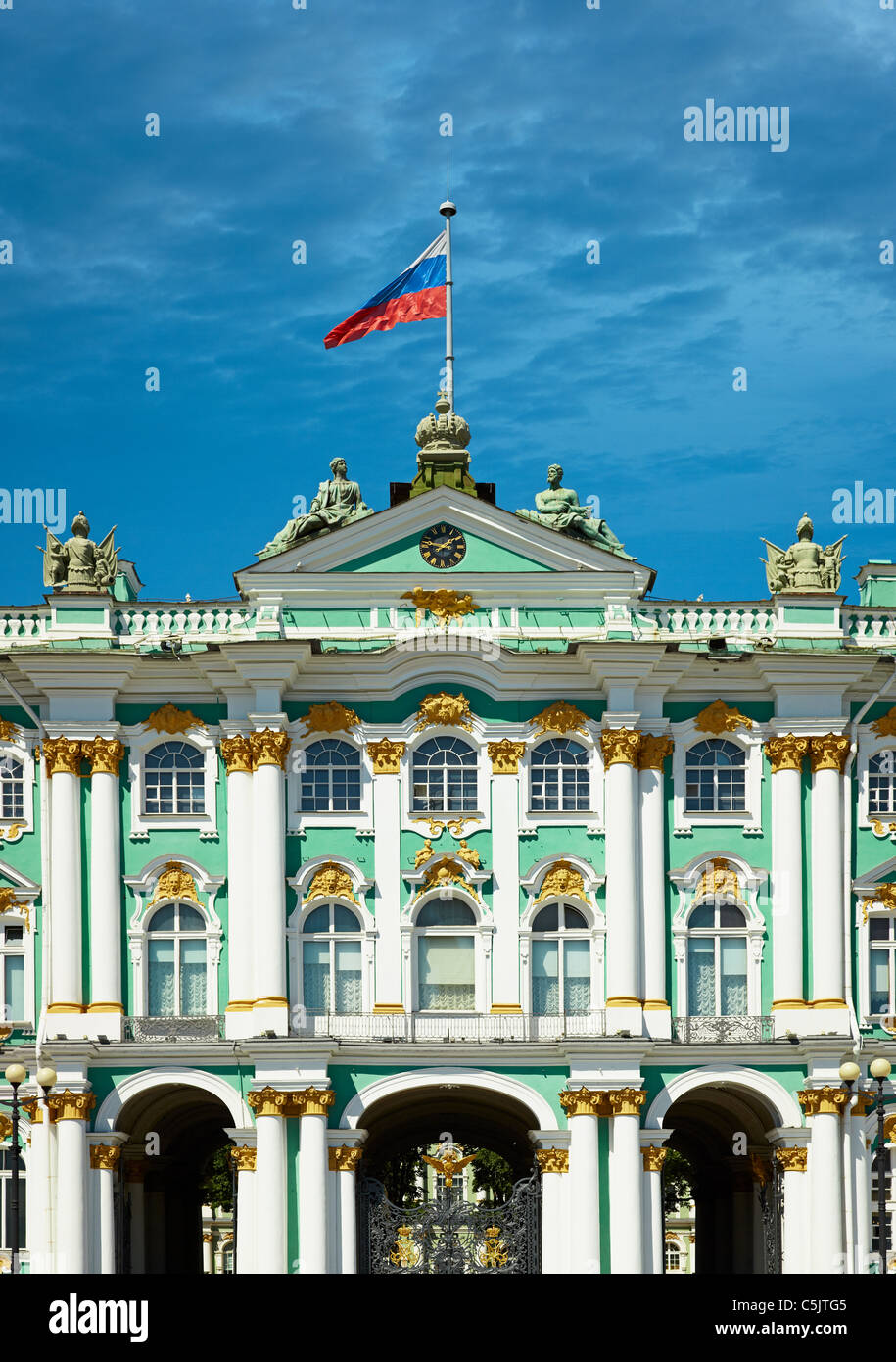 Russian flag on top building hi-res stock photography and images - Alamy
