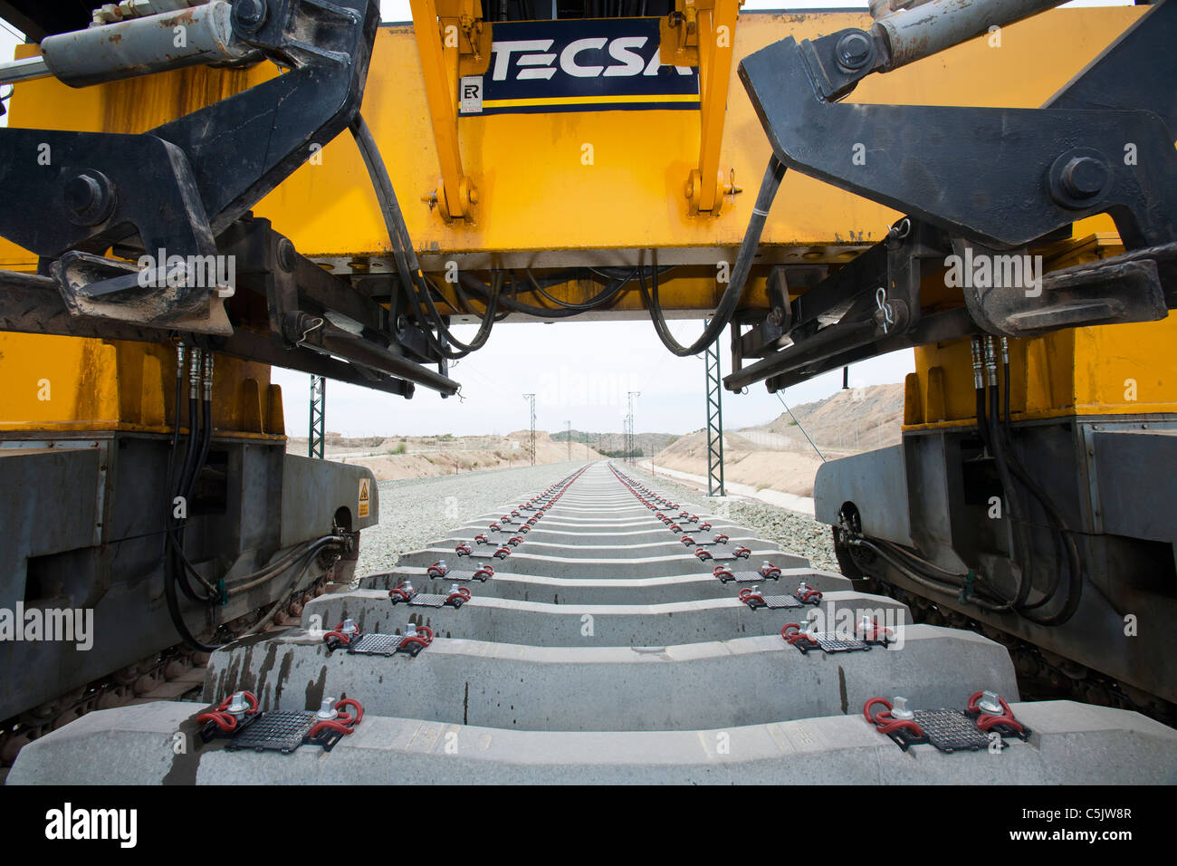 Electrified railway line hi-res stock photography and images - Alamy