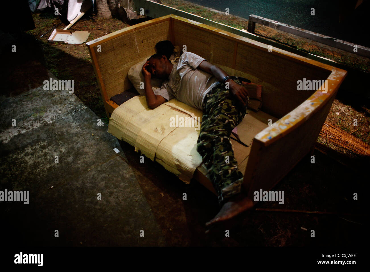 Homeless person sleeping in the street .Tel Aviv Israel Stock Photo - Alamy