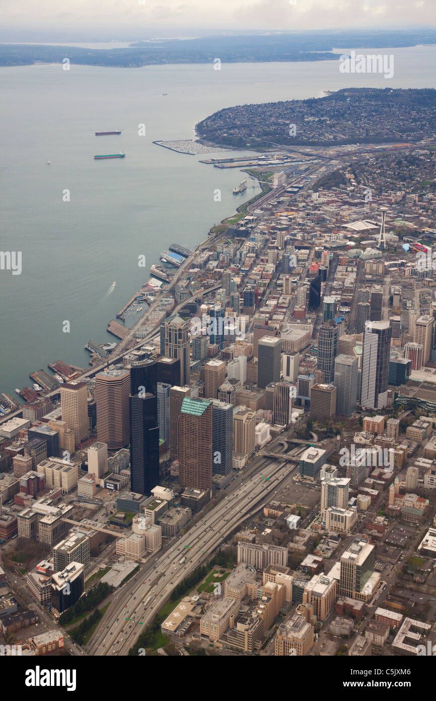 Aerial of Seattle, Washington Stock Photo - Alamy
