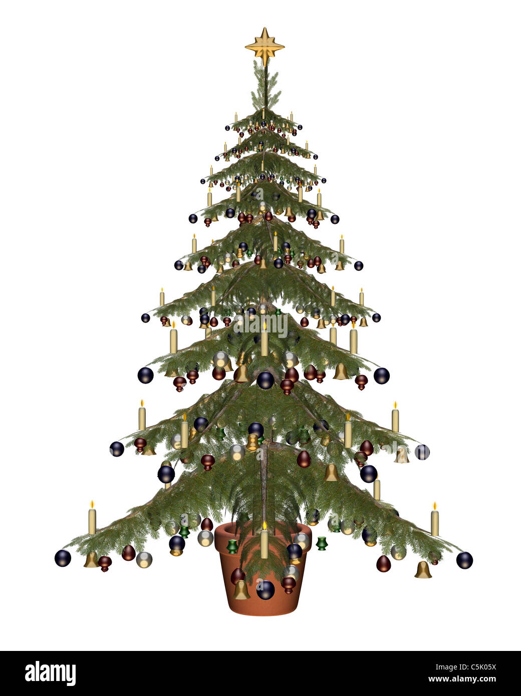 Traditional Christmas Tree Stock Photo - Alamy