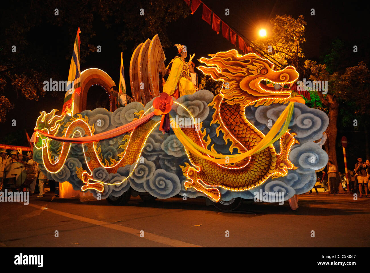 Asia, Vietnam, Hanoi. Hanoi old quarter. Tet. Festival of the First Day ...