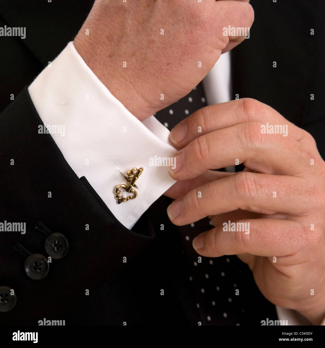 Mens Man Black Suit High Resolution Stock Photography and Images - Alamy