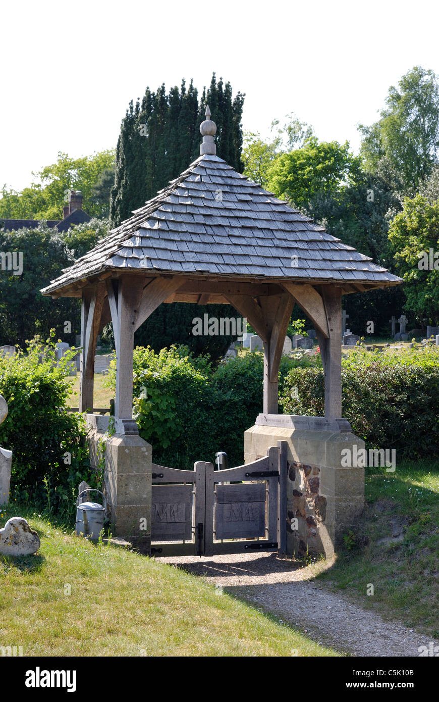 Lych Gate Entrance to Churchyard of Saint Giles at Coldwaltham. West ...