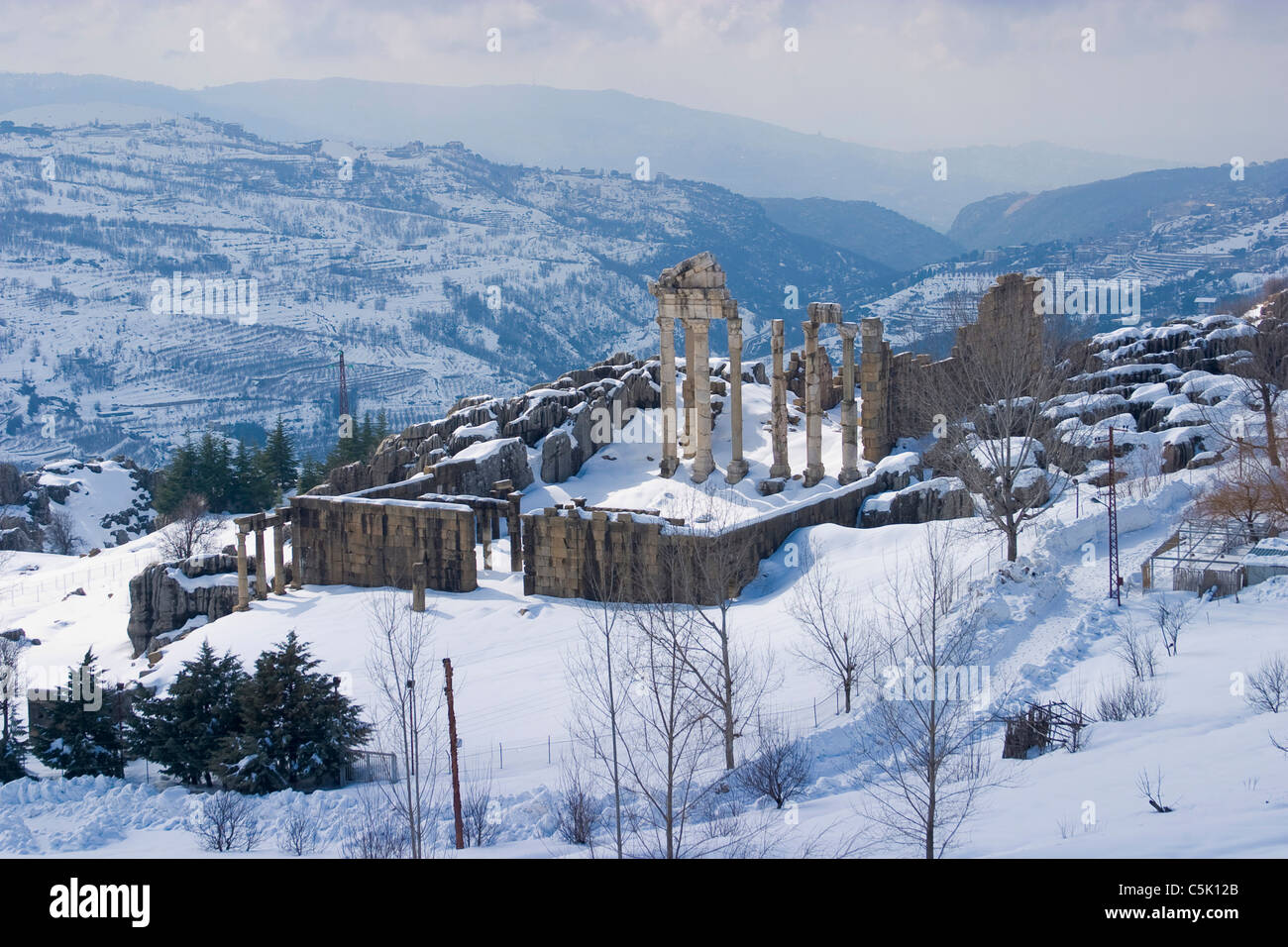 Ancient ruins of Faqra near Faraya, Lebanon Stock Photo - Alamy