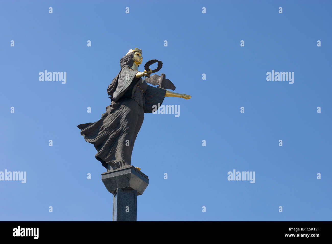St. Sofia (Sveta Sofia) statue erected in 2001, Sofia, Bulgaria Stock ...