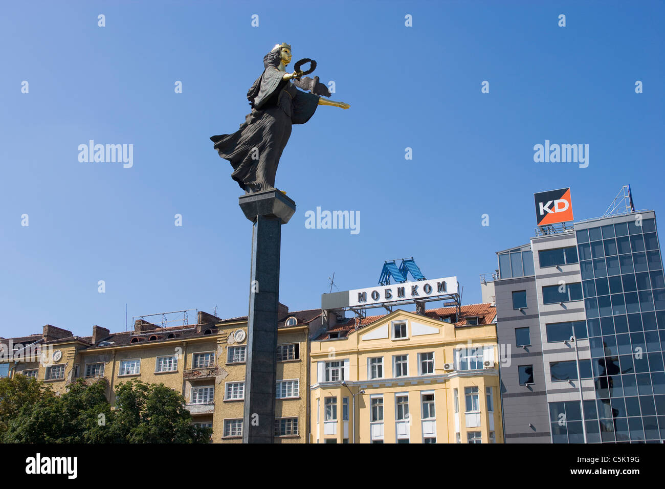 St. Sofia (Sveta Sofia) statue erected in 2001, Sofia, Bulgaria Stock ...