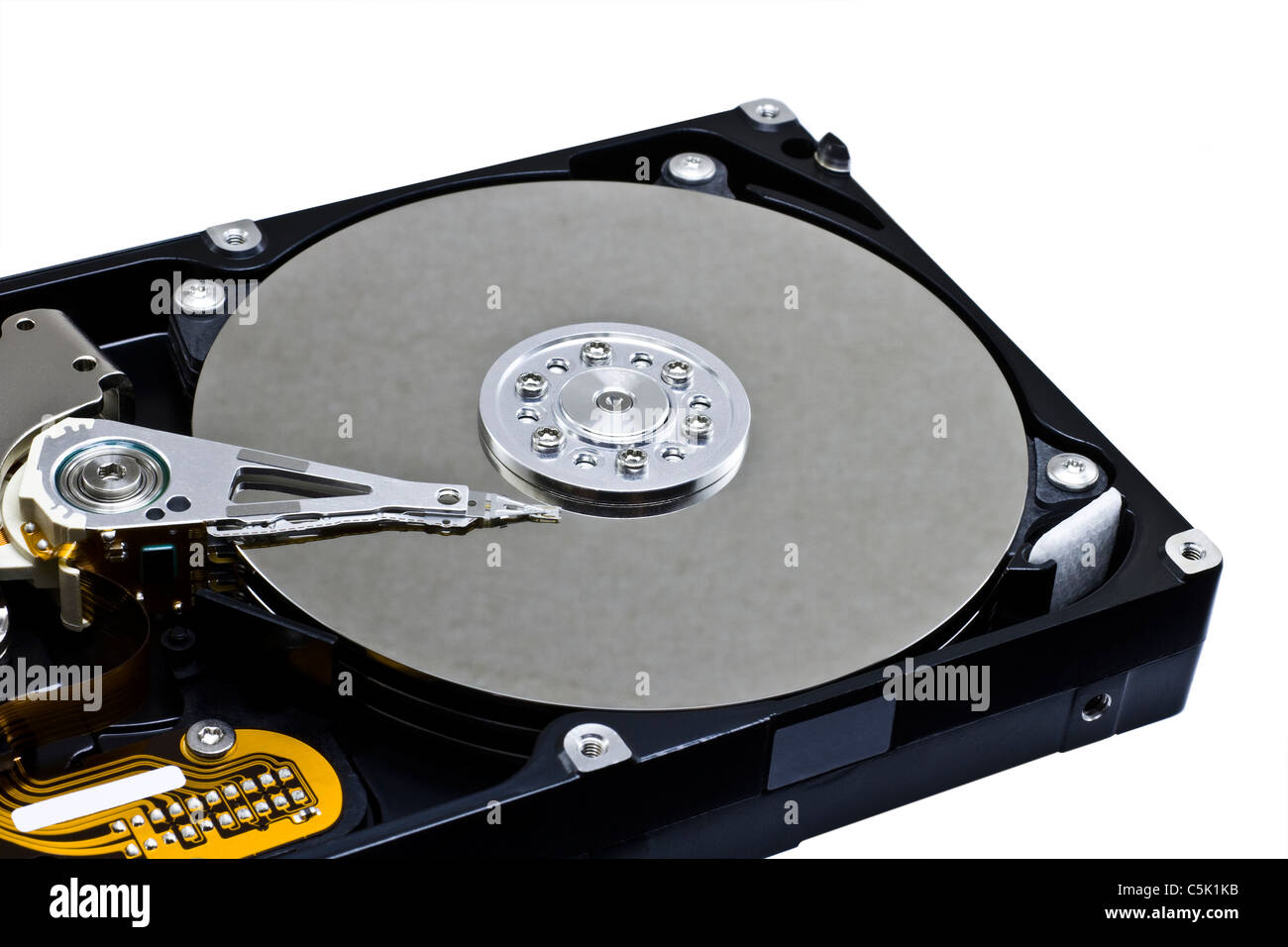 open server hard drive in close up shot Stock Photo - Alamy